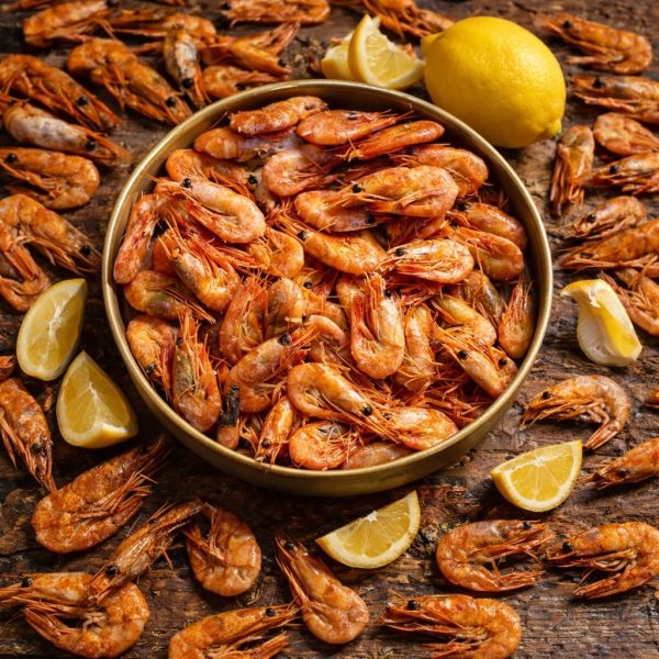 Cooked & Smoked crevettes, 3kg/box – Alyur trade – Seafood